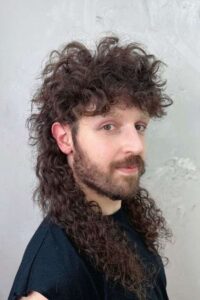 Mullet Mit Locken Manner